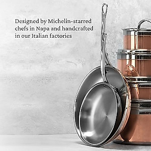 Hestan - CopperBond Collection - 100% Pure Copper Frying Pan, Induction Cooktop Compatible, 12.5-Inch