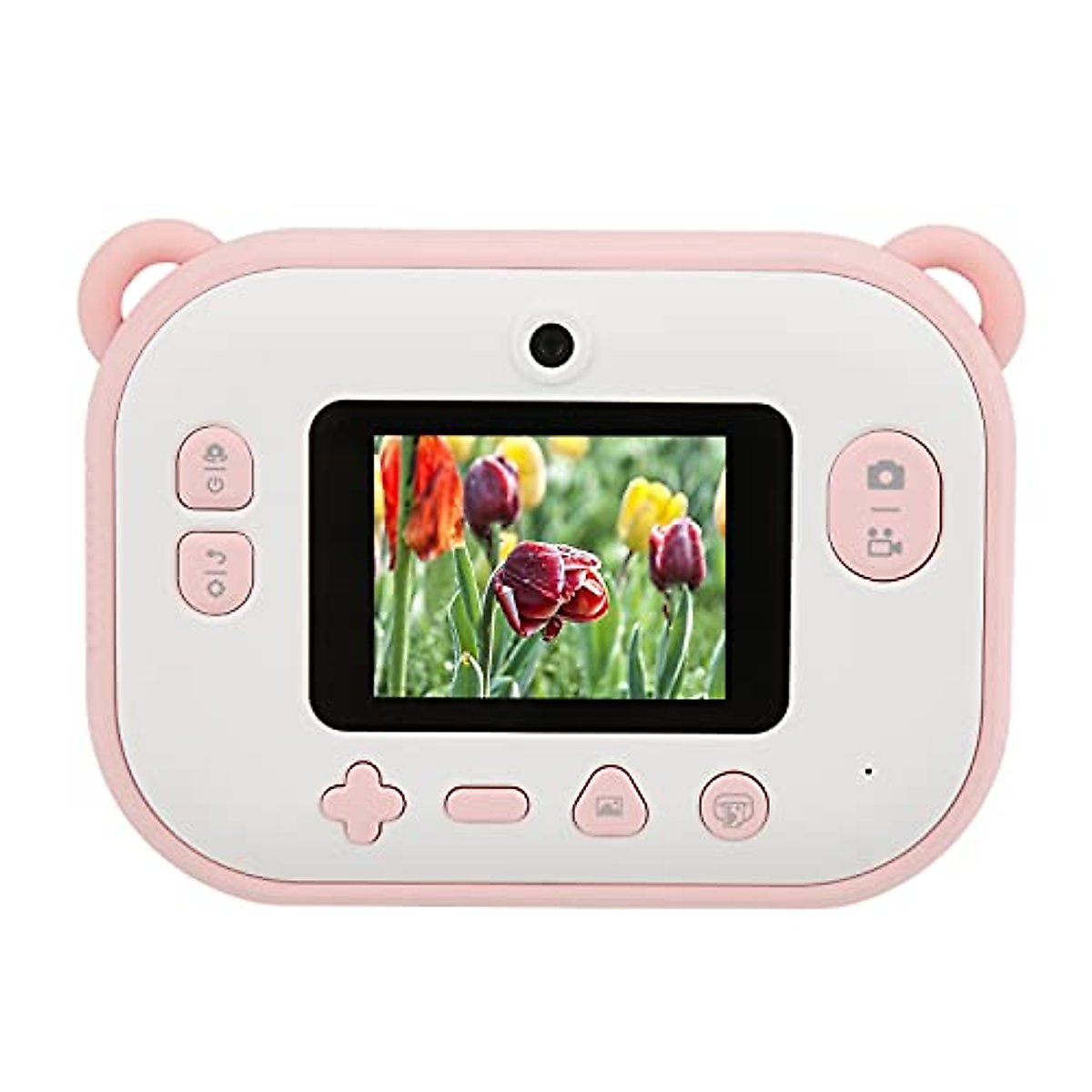 Vbestlife Kids Instant Print Digital Camera, 2.4'' IPS Screen Rechargeable Camera Digital Creative Print Camera with Multiple Functions, for Birthday Gifts