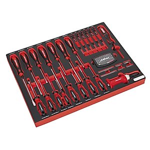 Sealey TBTP04 Tool Tray with Screwdriver Set, 176.5mm x 397mm x 55mm,Silver