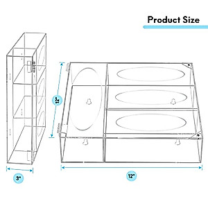 Ziplock Bag Storage Organizer, Acrylic Kitchen Drawer Baggie Box ,Compatible with Gallon, Quart, Sandwich and Snack Variety Size Bag (White)