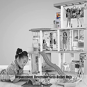 Replacement Parts for Barbie Dreamhouse Playset - GRG93 ~ Barbie Doll Size Reversible Grill-Buffet
