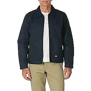 Dickies mens Unlined Eisenhower Jacket, Dark Navy, Large/Regular
