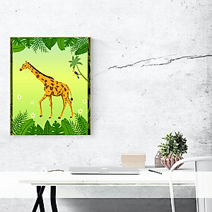 Jungle Birthday Party Supplies,Pin The Tail on The Giraffe,Safari Theme Zoo Birthday Party Favor,Decoration