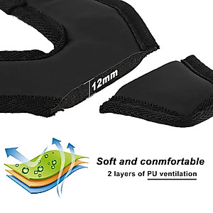 Esimen Head Pad for Oculus Quest 2 /Quest Strap Cushion Headband Fixing Accessories, Gravity Pressure Balance Cushion Leather Foam (Black)