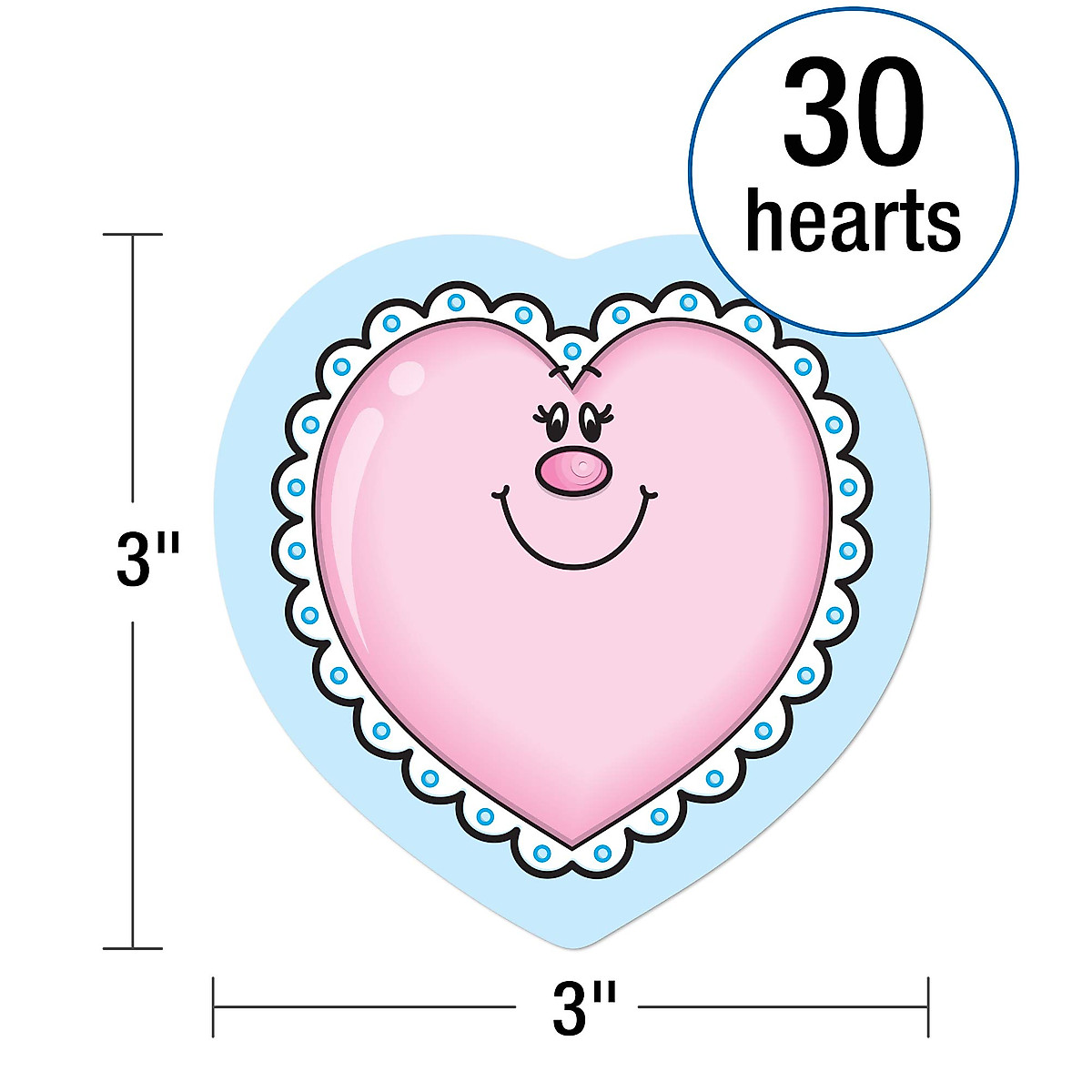 Carson-Dellosa 110060 Valentine's Day Mini Bulletin Board Set | 41pcs, Multi