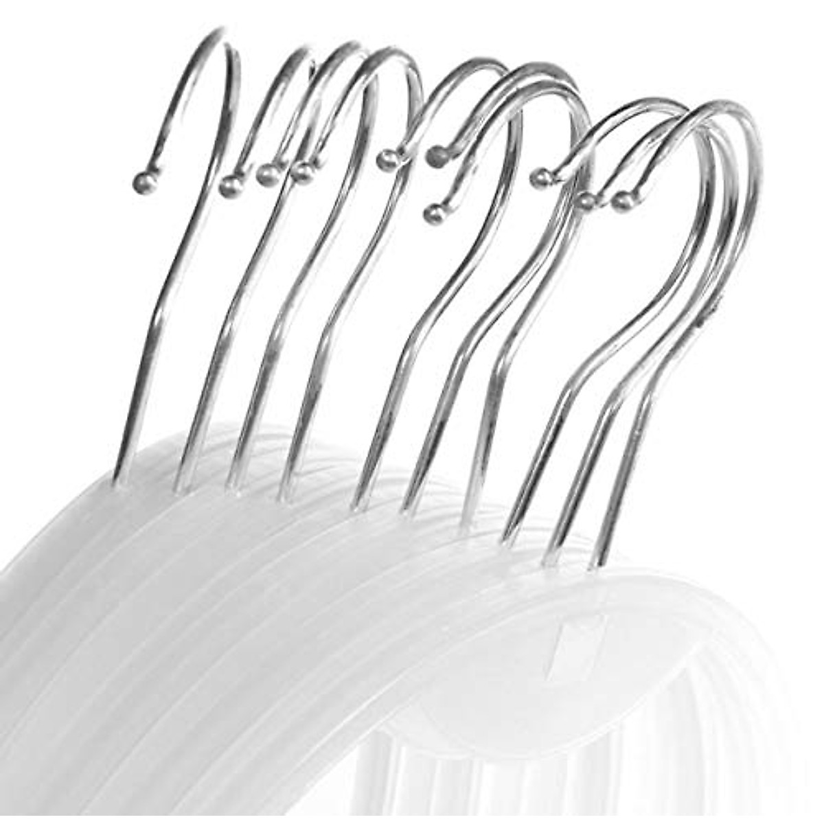 WellieSTR 10PCS Thong Underwear Display Ring Hanger 12", Plastic Round Circle Loop Hook Bikini Swimwear Lingerie Brief Display Hoop Rack Holder