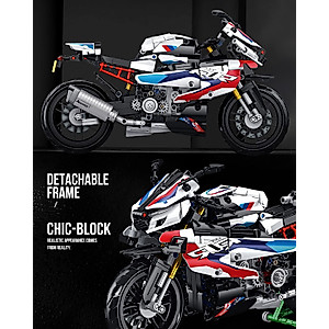dOvOb Motorcycle 1000 RR Model Building Blocks Set, 912 Pieces Bricks, MOC Toys as Gift for Kids or Adult