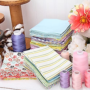 3 Yard Cut Threadart Premium Cotton Quilting Fabric - Blue Floral 4-44" Width - 100% Cotton - Quilting, Sewing, Crafts