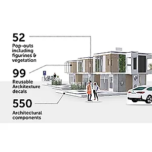 Arckit A500 Building Blocks Kit, STEM Educational Learning Toy, Miniature Model House Kit, Architecture Gift for Teens and Adults