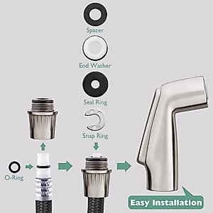 Sink Sprayer Replacement, Universal Kitchen sink Sprayer,Houtingmaan Sink Sprayer Head, Kitchen Sink Side Sprayer Head, Faucet Sprayer Head Brushed Nickel