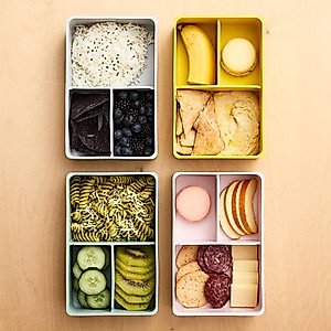 3 Sprouts Silicone Bento Box - Leakproof Lunch Container - Lion