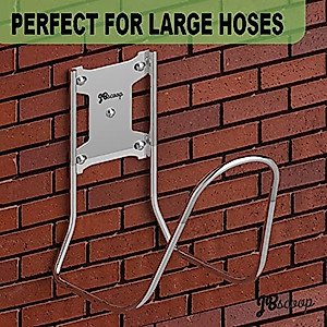 JBscoop Large Stainless Steel Hose Holder, Heavy Duty Hose Hanger