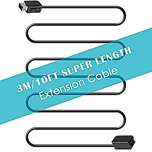 Extension Cables Compatible with Nintendo NES Classic Mini Edition Controller, SENHAI 2 Pack 10ft / 3m Extending Cords for Classic Edition Controller-2017 Wii Remote and Wii Nunchuck Controller