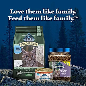 Blue Buffalo Wilderness Nature's Evolutionary Diet High-Protein, Grain-Free Natural Dry Food for Adult Cats, Duck, 5-lb. Bag