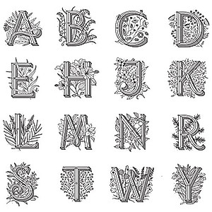 Floral Monogram A Wood Journal - Other Letters Available [Notebook, Sketchbook, Spiral Bound, Blank Pages]