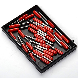 CJRSLRB 30Pcs Replacement Cutting Blades for Cricut Explore Air/Air 2/Air 3/Maker/Maker 3/Expression, 45 Degree Standard Fine Point Blade for Most Vinyl Fabric Cutting