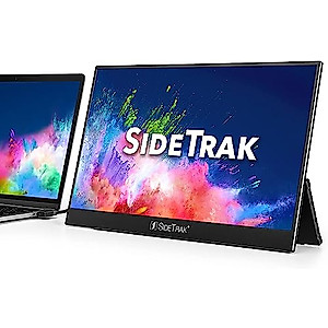 SideTrak Solo Pro Portable Monitor 15.8” FHD 1080P LED Anti-Glare IPS Screen | Works with Mac, PC, Chrome, PS4, Xbox & Switch | Powered by USB or Mini HDMI | Built-in DisplayPort, Speakers & HDR