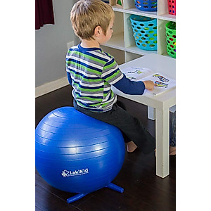 Balance Ball Chairs for Kids: LakiKid Flexible Seating Classroom Furniture- Stability Ball Chairs with Legs, Exercise Ball Chair, Yoga Ball Chair, Ideal Alternative Seating for Students (18"/45 CM)