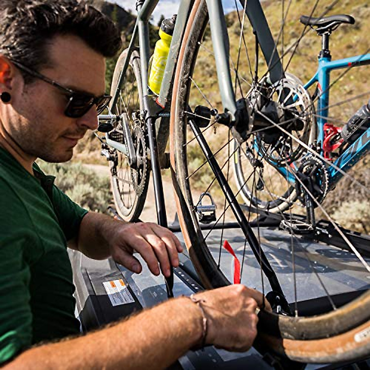 Swagman UPRIGHT Roof Mount Bike Rack, Black