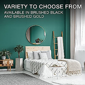 KOHLER K-26050-BGL Essential Mirror, 28" Round, Modern Brushed Gold