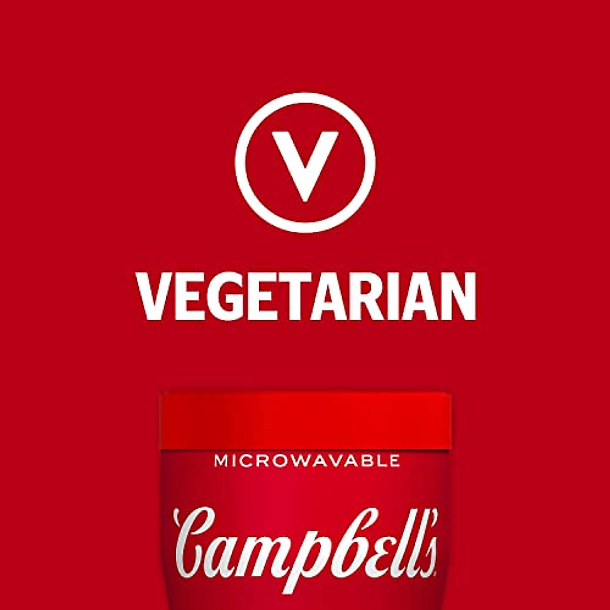 Campbell's Sipping Soup, Classic Tomato Soup, 11.1 Oz Microwavable Cup (Case of 8)