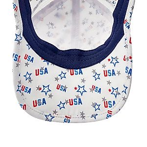 Sprints Race Day Performance Running Cap | The Lightweight, Quick Dry, Sport Hat, One Size, Unisex (USA Flash Reflective)