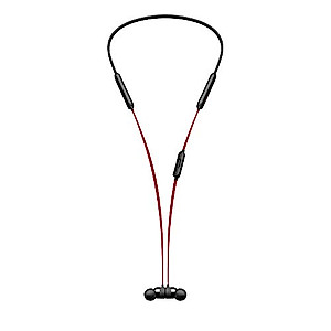BeatsX Wireless Earphones - Apple W1 Headphone Chip, Class 1 Bluetooth, 8 Hours of Listening Time - Black-Red