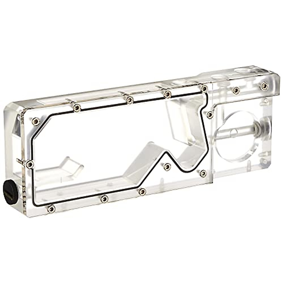 Phanteks Glacier R220C Combo Reservoir for DDC Pump, Transparent Acrylic Backplate, Integrated Digital-RGB Lighting