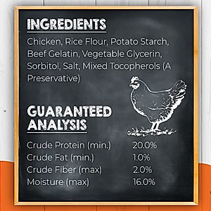 Canine Naturals Chicken Recipe Chew - Rawhide Free Dog Treats - Made from USA Raised Chicken - All-Natural and Easily Digestible - 6 Pack of 2.5 Inch Mini Rolls, Dogs Under 20 lb