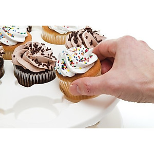 Prepworks by Progressive Collapsible Cupcake and Cake Carrier, 24 Cupcakes, 2 Layer, Easy to Transport Muffins, Cookies or Dessert to Parties - Teal - In Amazon Frustration Free