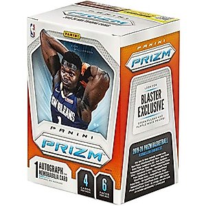 2019-20 Panini PRIZM Basketball Blaster Box - In Stock - 1 Autograph or Memo. Card Per Box - Chase ZION WILLIAMSON Prizm Rookie Cards! BONUS: Free Zion Custom RC.