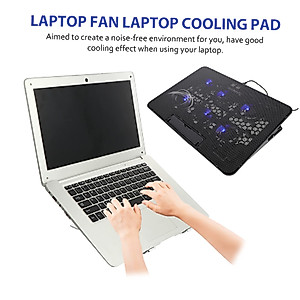 UKCOCO Computer Radiator Laptop Cooling Pad Laptop Stand Portable Laptop Fan Cooler Laptop Stand Cooler Laptop Stand for Desk Cooling Stand Laptop Mount Bracket Plate Plastic Notebook S6