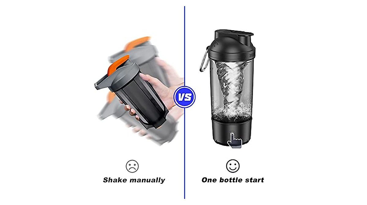 Cholas Premium Electric Protein Shaker Bottle | 20oz Self-Stirring Blender