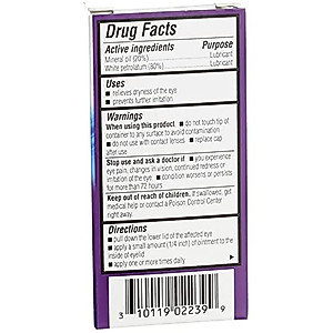 Bausch + Lomb Soothe Lubricant Eye Ointment Night Time Dry Eye Therapy, 0.13 Oz (4 Pack)