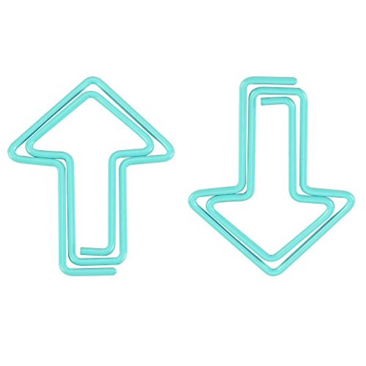 12PcsShape Paper Clips Metal Funny Document Clips for School Office Bookmark Marking Organizing Stationery Supplies(Light Blue)