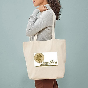 CafePress Palm Tree Costa Rica Tote Bag Natural Canvas Tote Bag, Reusable Shopping Bag
