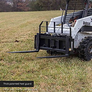 Titan Attachments 42" Pallet Fork Blades, 4,000 LB Load Capacity, Class II Forklift Blades