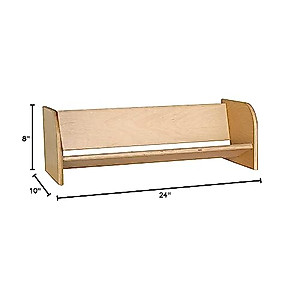 Wood Designs WD13900 Book Display Rack, 8 x 24 x 10" (H x W x D)