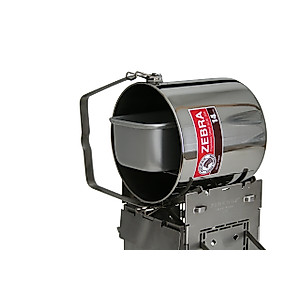 Firebox 2 Quart (5.5") Billy Can - Locking Bail Handle Bushcraft Camp Pot, SS Clips (Installed)