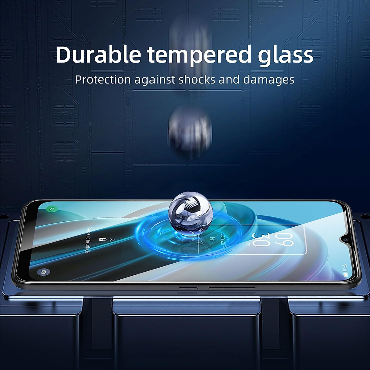 NEW'C [3 Pack] Designed for TCL 30 XE 5G Screen Protector Tempered Glass, Bubble Free, Ultra Resistant