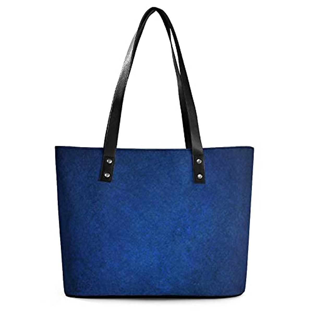 Womens Handbag Blue Leather Tote Bag Top Handle Satchel Bags For Lady