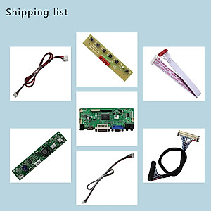 VSDISPLAY HD-MI DVI VGA Audio LCD Controller Board M.NT68676.3 Work for 27 Inch 1920x1080 TPM270WF1-MWN1 TPM270WF1 MWN1 TPM270WF1 MW N1 LVDS Interface LCD Screen