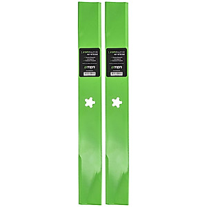8TEN LawnRAZOR Mower Blade Set for AYP Husqvarna LT1238 38 inch Deck 131322 532131322 539130532 917131322 (Medium Lift)