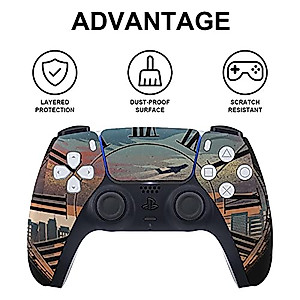 PlayStation 5 Digital edition version sticker protective cover, Right Here Waiting ps5 controller protective shell (compatible with ps5 Digital edition)