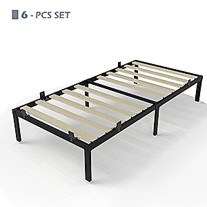 ONEMO Non-Slip Mattress Gaskets/Anti-Slip Baffle Fit for Bed Frames/Adjustable Size/Wide Applicability/Easy to Assemble / 6 PCS,Black