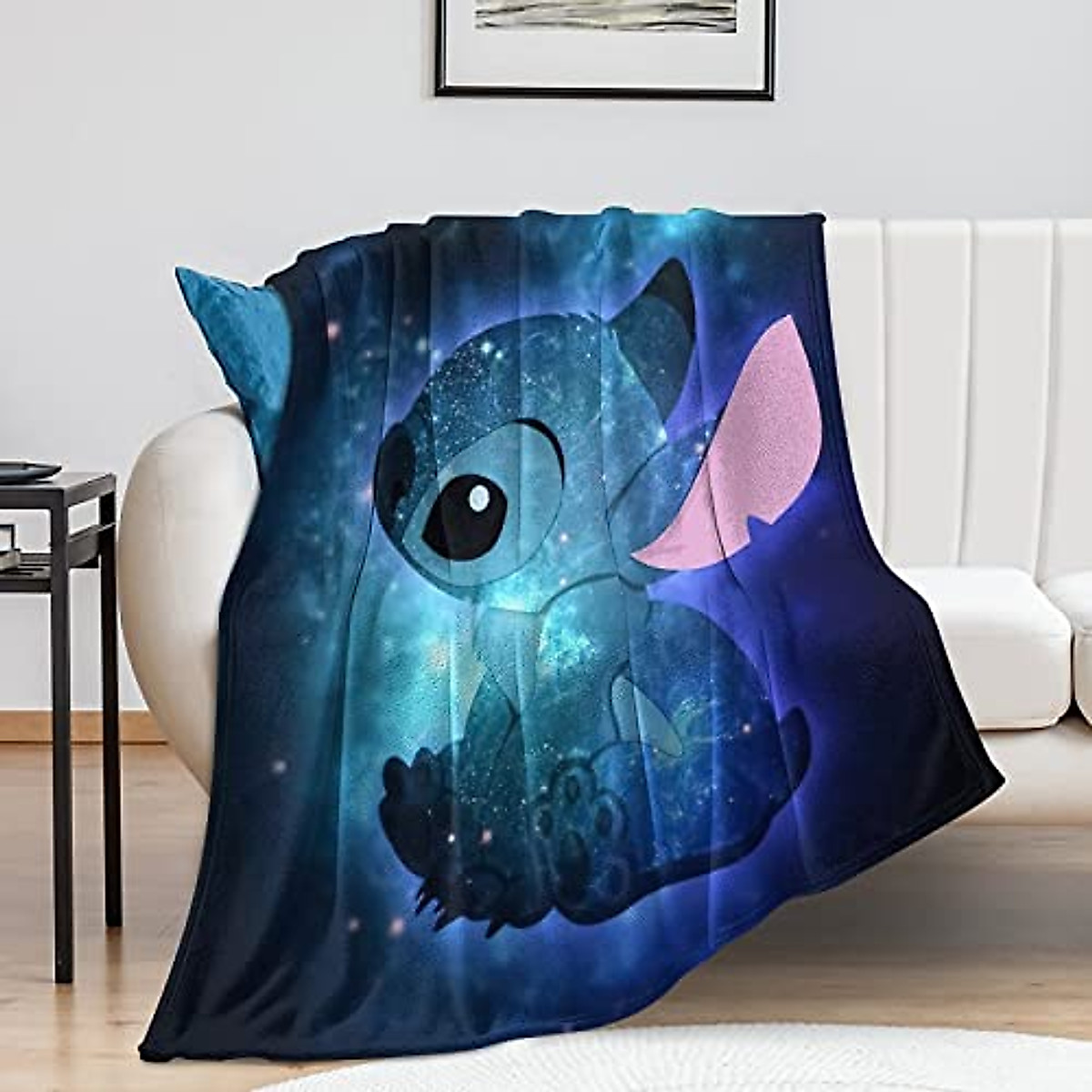 Stitch Blanket for All Season Super Cozy Soft Lightweight Flannel Fleece Plush Throw Blankets for Home Couch, Bed, Sofa, Camping and Traveling 60"X50"