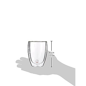 Bodum Pavina Glass, Double-Wall Insulate Glass, Clear, 12 Ounces Each, 2 Count (Pack of 1)