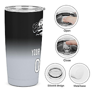 Custom Car Tumbler,Tumblers Stainless Steel 20.8oz,Personalized Baseball Cup,Sports Travel Coffee Mug,Customized Presents Gifts for Mother's Day Friends Fan Players Coach Lovers,Custom Number and Name