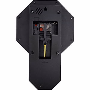 JUSTIME Traditional Schoolhouse Pendulum Luminous Wall Clock Chimes Hourly with Westminster Melody Made in Taiwan, 4AA Batteries Included (PP0262-L Vintage Bronze)