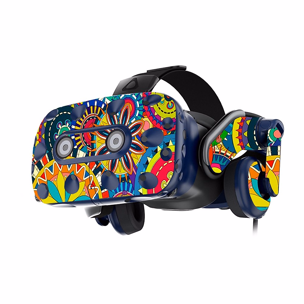 MightySkins Skin Compatible with HTC Vive Pro VR Headset - Flower Wheels | Protective, Durable, and Unique Vinyl Decal wrap Cover | Easy to Apply, Remove, and Change Styles | Made in The USA
